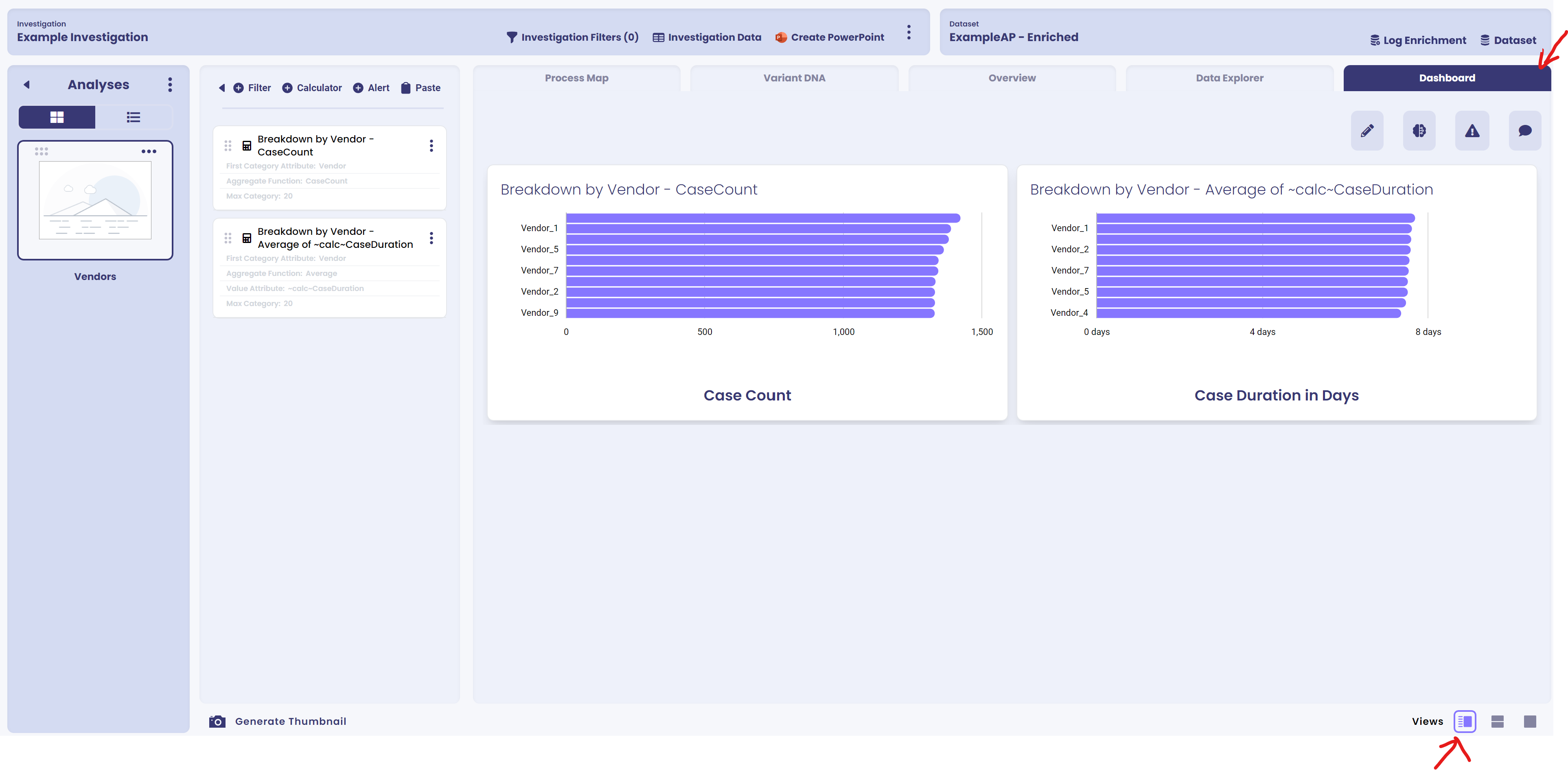 Create Dashboard - mindzie